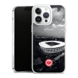 DeinDesign iPhone 14 Pro Max Handy Silikon H&uuml;lle Case transparent Handyh&uuml;lle Eintracht Frankfurt Sge Stadium Silikon Case