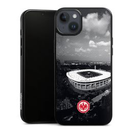 DeinDesign iPhone 14 Plus Handy Silikon H&uuml;lle Case schwarz Handyh&uuml;lle Eintracht Frankfurt Sge Stadium