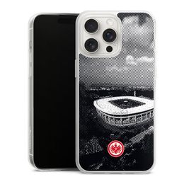DeinDesign iPhone 15 Pro Max Handy Silikon H&uuml;lle Case transparent Handyh&uuml;lle Eintracht Frankfurt Sge Stadium Silikon Case