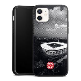 DeinDesign iPhone 12 Handy Premium Silikon H&uuml;lle Handyh&uuml;lle schwarz Case Eintracht Frankfurt Sge Stadium Silikon Premium Case