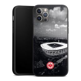 DeinDesign iPhone 12 Pro Handy Premium Silikon H&uuml;lle Handyh&uuml;lle schwarz Case Eintracht Frankfurt Sge Stadium Silikon Premium Case