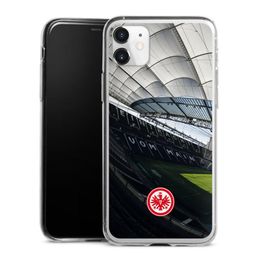 DeinDesign iPhone 11 Handy Slim Case Silikon Handyh&uuml;lle transparent H&uuml;lle extra d&uuml;nn Stadium Official Licensed Product Eintracht Frankfurt Silikon Slim Case
