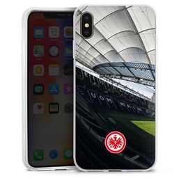 DeinDesign iPhone Xs Max Handy Silikon H&uuml;lle Case transparent Handyh&uuml;lle Eintracht Frankfurt Stadium Official Licensed Product Silikon Case