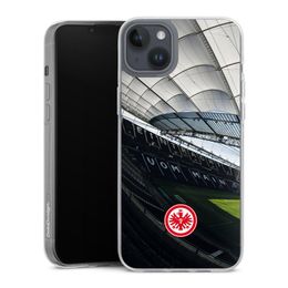 DeinDesign iPhone 14 Plus Handy Silikon H&uuml;lle Case transparent Handyh&uuml;lle Eintracht Frankfurt Stadium Official Licensed Product Silikon Case
