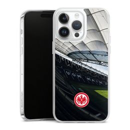 DeinDesign iPhone 14 Pro Max Handy Silikon H&uuml;lle Case transparent Handyh&uuml;lle Eintracht Frankfurt Stadium Official Licensed Product Silikon Case