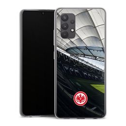 DeinDesign Galaxy A32 4G Handy Silikon H&uuml;lle Case transparent Handyh&uuml;lle Eintracht Frankfurt Stadium Official Licensed Product Silikon Case
