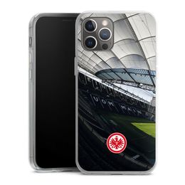 DeinDesign iPhone 12 Pro Max Handy Silikon H&uuml;lle Case transparent Handyh&uuml;lle Eintracht Frankfurt Stadium Official Licensed Product Silikon Case