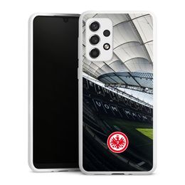 DeinDesign Galaxy A33 5G Handy Silikon H&uuml;lle Case wei&szlig; Handyh&uuml;lle Eintracht Frankfurt Official Licensed Product Stadium Silikon Case