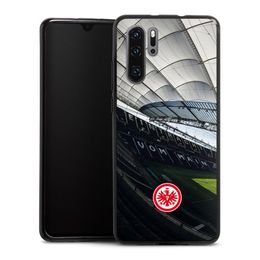 DeinDesign Huawei P30 Pro Handy Silikon H&uuml;lle Case schwarz Handyh&uuml;lle Eintracht Frankfurt Stadium Official Licensed Product
