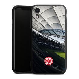 DeinDesign iPhone Xr Handy Premium Silikon H&uuml;lle Handyh&uuml;lle schwarz Case Eintracht Frankfurt Stadium Official Licensed Product Silikon Premium Case