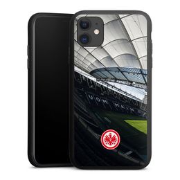 DeinDesign iPhone 11 Handy Premium Silikon H&uuml;lle Handyh&uuml;lle schwarz Case Eintracht Frankfurt Stadium Official Licensed Product Silikon Premium Case