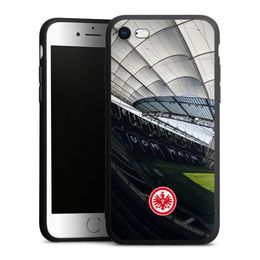 DeinDesign iPhone SE (2020) Handy Premium Silikon H&uuml;lle Handyh&uuml;lle schwarz Case Eintracht Frankfurt Official Licensed Product Stadium Silikon Premium Case