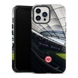 DeinDesign iPhone 13 Pro Max Handy Panzer Handyh&uuml;lle robuste Outdoor H&uuml;lle Schutzh&uuml;lle matt Eintracht Frankfurt Stadium Official Licensed Product Tough Case