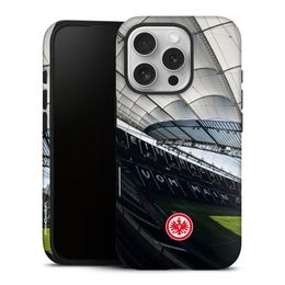 DeinDesign iPhone 16 Pro Handy Panzer Handyh&uuml;lle robuste Outdoor H&uuml;lle Schutzh&uuml;lle gl&auml;nzend Eintracht Frankfurt Stadium Official Licensed Product Tough Case
