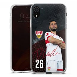 DeinDesign iPhone Xr Handy Silikon H&uuml;lle Case transparent Handyh&uuml;lle Official Licensed Product Deniz Undav Vfb Stuttgart Silikon Case