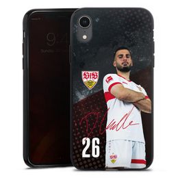 DeinDesign iPhone Xr Handy Silikon H&uuml;lle Case schwarz Handyh&uuml;lle Official Licensed Product Deniz Undav Vfb Stuttgart