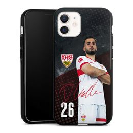 DeinDesign iPhone 12 Handy Silikon H&uuml;lle Case schwarz Handyh&uuml;lle Vfb Stuttgart Deniz Undav Official Licensed Product