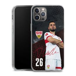 DeinDesign iPhone 12 Pro Max Handy Silikon H&uuml;lle Case transparent Handyh&uuml;lle Vfb Stuttgart Deniz Undav Official Licensed Product Silikon Case