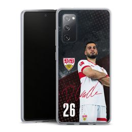 DeinDesign Galaxy S20 FE 5G Handy Silikon H&uuml;lle Case transparent Handyh&uuml;lle Vfb Stuttgart Deniz Undav Official Licensed Product Silikon Case