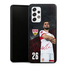 DeinDesign Galaxy A53 5G Handy Silikon H&uuml;lle Case schwarz Handyh&uuml;lle Vfb Stuttgart Deniz Undav Official Licensed Product