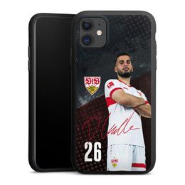 DeinDesign iPhone 11 Handy Premium Silikon H&uuml;lle Handyh&uuml;lle schwarz Case Vfb Stuttgart Official Licensed Product Deniz Undav Silikon Premium Case