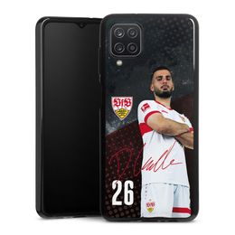 DeinDesign Galaxy A12 Handy Silikon H&uuml;lle Case schwarz Handyh&uuml;lle Vfb Stuttgart Deniz Undav Official Licensed Product