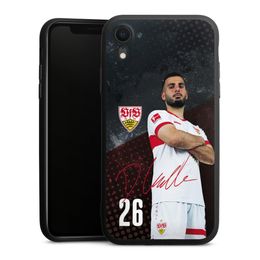 DeinDesign iPhone Xr Handy Premium Silikon H&uuml;lle Handyh&uuml;lle schwarz Case Official Licensed Product Deniz Undav Vfb Stuttgart Silikon Premium Case