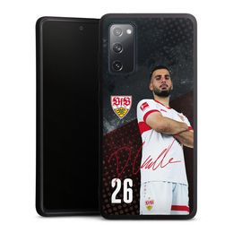 DeinDesign Galaxy S20 FE Handy Premium Silikon H&uuml;lle Handyh&uuml;lle schwarz Case Vfb Stuttgart Deniz Undav Official Licensed Product Silikon Premium Case