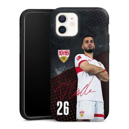 DeinDesign iPhone 12 mini Handy Panzer Handyh&uuml;lle robuste Outdoor H&uuml;lle Schutzh&uuml;lle matt Vfb Stuttgart Deniz Undav Official Licensed Product Tough Case