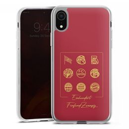 DeinDesign iPhone Xr Handy Silikon H&uuml;lle Case transparent Handyh&uuml;lle Merchandise Fc Bayern M&uuml;nchen Fcb 125 Jahre Silikon Case