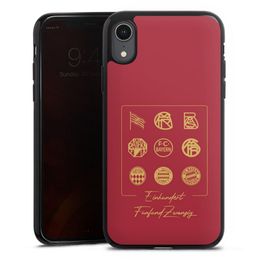 DeinDesign iPhone Xr Handy Silikon H&uuml;lle Case schwarz Handyh&uuml;lle Merchandise Fc Bayern M&uuml;nchen Fcb 125 Jahre