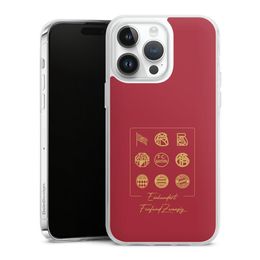 DeinDesign iPhone 14 Pro Max Handy Silikon H&uuml;lle Case transparent Handyh&uuml;lle Merchandise Fc Bayern M&uuml;nchen Fcb 125 Jahre Silikon Case