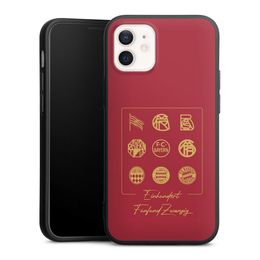 DeinDesign iPhone 12 mini Handy Premium Silikon H&uuml;lle Handyh&uuml;lle schwarz Case Fc Bayern M&uuml;nchen Merchandise Fcb 125 Jahre Silikon Premium Case