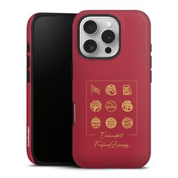 DeinDesign iPhone 16 Pro Handy Panzer Handyh&uuml;lle robuste Outdoor H&uuml;lle Schutzh&uuml;lle gl&auml;nzend Merchandise Fc Bayern M&uuml;nchen Fcb 125 Jahre Tough Case