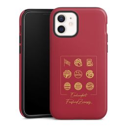 DeinDesign iPhone 12 mini Handy Panzer Handyh&uuml;lle robuste Outdoor H&uuml;lle Schutzh&uuml;lle gl&auml;nzend Fc Bayern M&uuml;nchen Merchandise Fcb 125 Jahre Tough Case