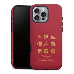 DeinDesign iPhone 16 Pro Max Handy Panzer Handyh&uuml;lle robuste Outdoor H&uuml;lle Schutzh&uuml;lle gl&auml;nzend Merchandise Fc Bayern M&uuml;nchen Fcb 125 Jahre Tough Case