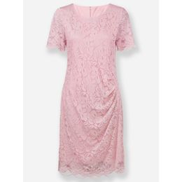 WITT Damen Spitzenkleid, ros&eacute;, Gr&ouml;&szlig;e 20
