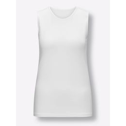 w&auml;schepur w&auml;schepur Damen Achseltop, wei&szlig;, Gr&ouml;&szlig;e 42