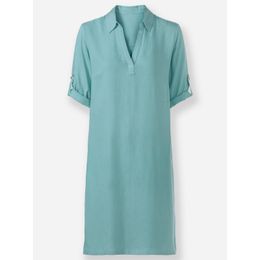 WITT Damen Blusenkleid mit 3/4-&Auml;rmeln, salbei, Gr&ouml;&szlig;e 50