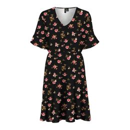 Vero Moda Petite Sommerkleid 'VMSMILLA' Damen Gr&ouml;&szlig;e 40 oliv / magenta / altrosa / schwarz