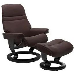 Relaxsessel stressless "Sunrise", braun (chocolate paloma), B:88cm H:103cm T:78cm, Leder BATICK: BATICK ist ein leicht korrigiertes, durchgefärbtes und genarbtes Möbelleder, bei dem die meisten Unebenheiten und Spuren in der Regel entfernt wurden.;Leder PALOMA: PALOMA ist ein durchgefärbtes Semianilin-Möbelleder mit natürlicher Narbung.;ROHLEDER Stoff Q2 FARON: Ein fester zuverlässiger Bouclé mit 