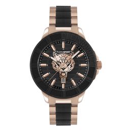 Plein Sport Uhr 'City Rush' Herren Gr&ouml;&szlig;e One Size gold / schwarz