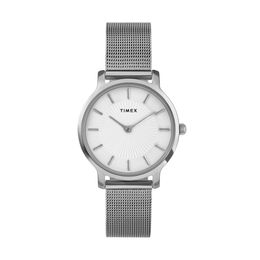 Timex Analoguhr Damen Gr&ouml;&szlig;e One Size silber