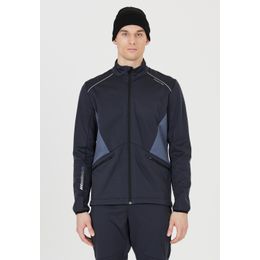 Softshelljacke Endurance "Leander", Herren, Gr. M, blau (dunkelblau), 100% Polyester, mehrfarbig, normal, ohne Ausschnitt, Jacken Softshelljacke, mit wasser- und winddichter Eigenschaft