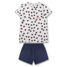Sanetta Pyjama M&auml;dchen Gr&ouml;&szlig;e 140 navy / rot / naturwei&szlig;