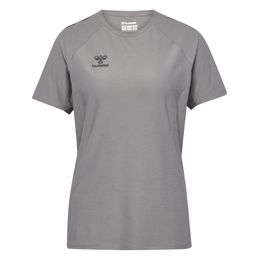 Hummel T-Shirt 'Cima 2.0' Damen Gr&ouml;&szlig;e S stone / dunkelgrau