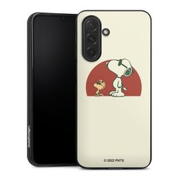 DeinDesign Galaxy A26 Handy Silikon H&uuml;lle Case schwarz Handyh&uuml;lle Snoopy Official Licensed Product Kindheit