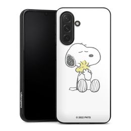DeinDesign Galaxy A26 Handy Silikon H&uuml;lle Case schwarz Handyh&uuml;lle Snoopy Love Peanuts