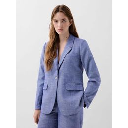 Scalpers Linen Studs Blazer ' ' Damen Gr&ouml;&szlig;e 34 indigo