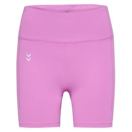 Hummel Sportshorts 'Hiit Impact' Damen Gr&ouml;&szlig;e XS hellgrau / orchidee